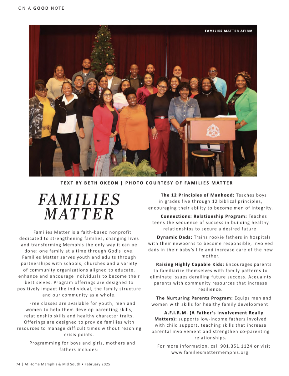 Families Matter in the News – Families Matter